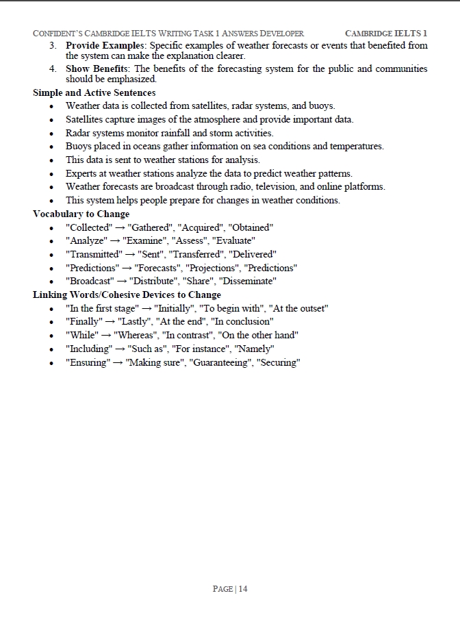 Cambridge IELTS Writing Task 1 Answers Developer Guide – IELTS Book Conor